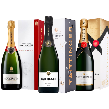 Comprar el pack de 3 botellas de champagnes de marca al mejor precio